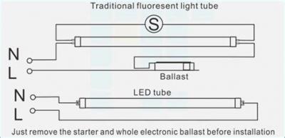 Wiring Diagram Fluorescent Light To Led - Wiring Diagram